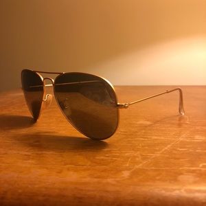 Ray-Ban | Accessories | Rayban Aviator Polarized Silver Flash ...